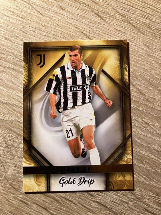 Topps FC Juventus 2024 Zidane Gold Drip Card (Neu (gemäss Beschreibung ...
