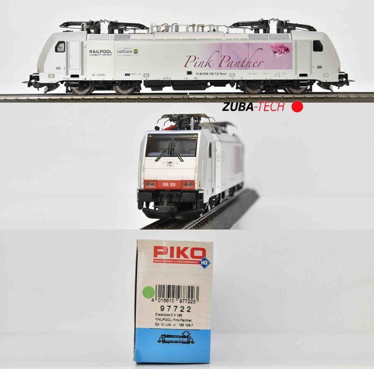 Piko 97722 E-Lok BR 186 Pink Panther Railpool H0 GS Digital | Kaufen auf Ricardo