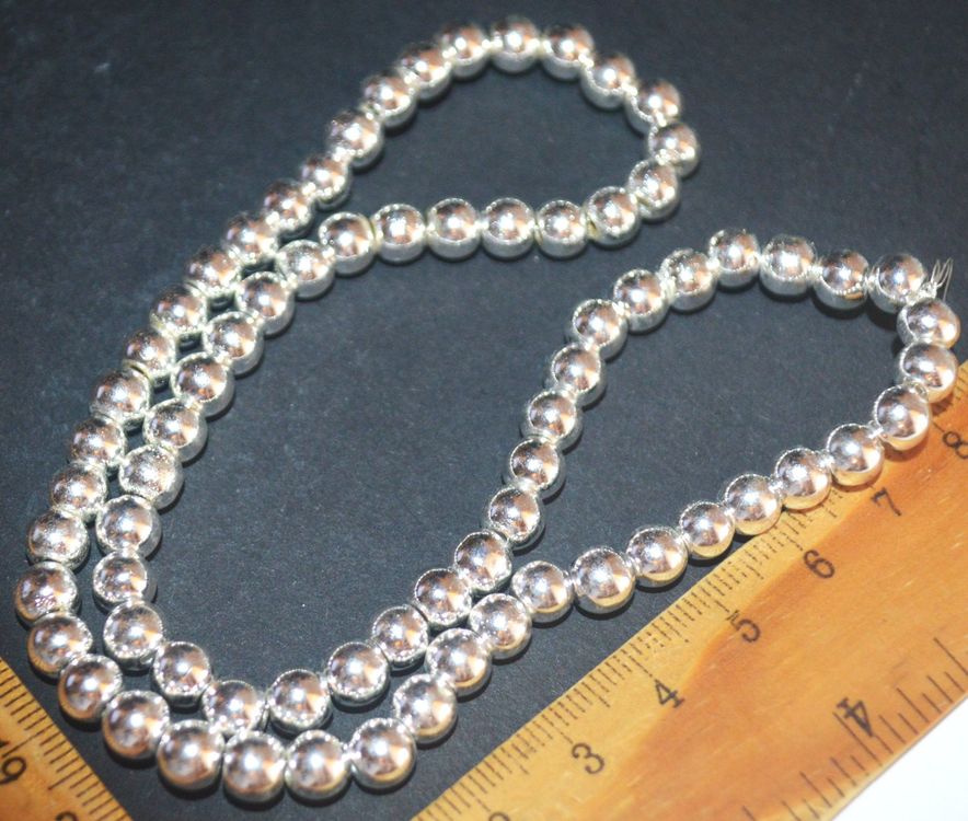 Stein Perlen L-3762 – Silber Hämatit Perlen 6mm – 40cm (Neu und originalverpackt) in Goldiwil ...