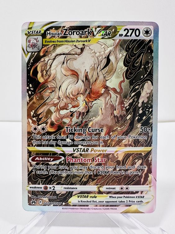 Pokémon Hisui-Zoroark VSTAR (CRZ GG56) Englisch Crown Zenith (Neu (gemäss Beschreibung)) in ...