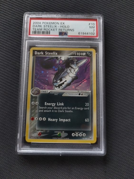 Pokémon Karte Dark Steelix Holo ex Team Rocket Returns PSA 7 (Gebraucht ...