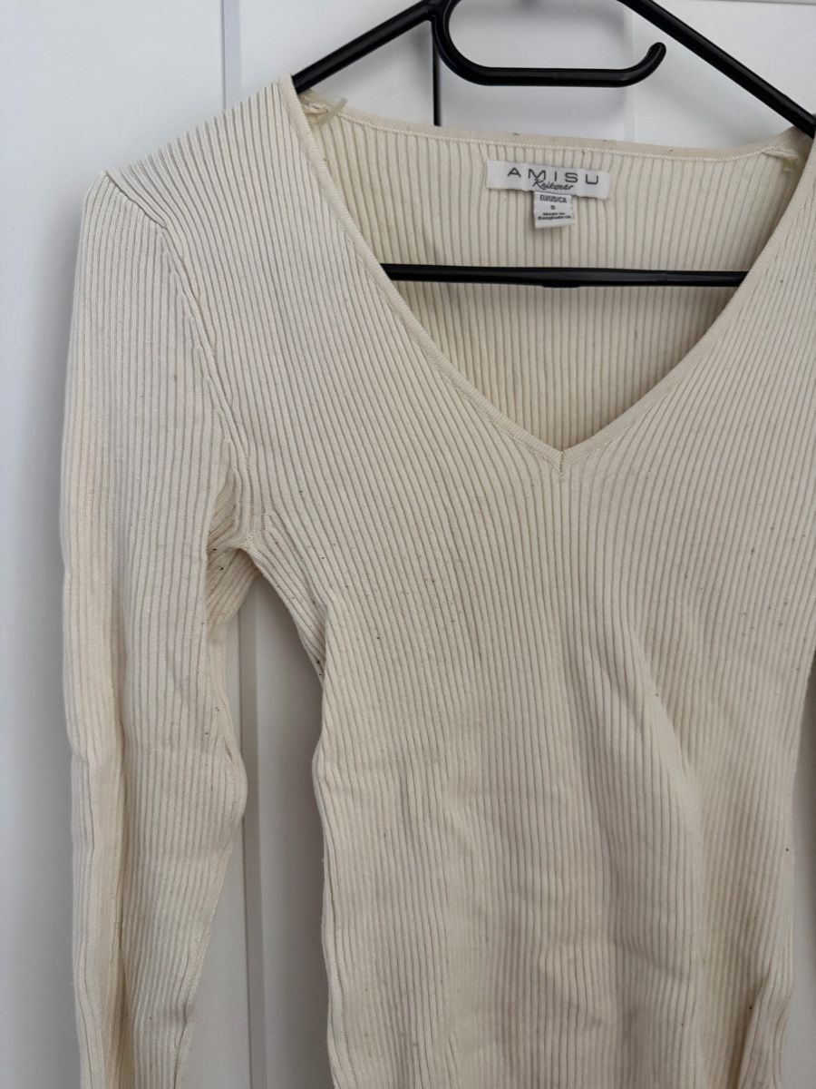Amisu Feinstrick Pulli, creme-weiss, Gr.S, Top Zustand! (Gebraucht) in ...
