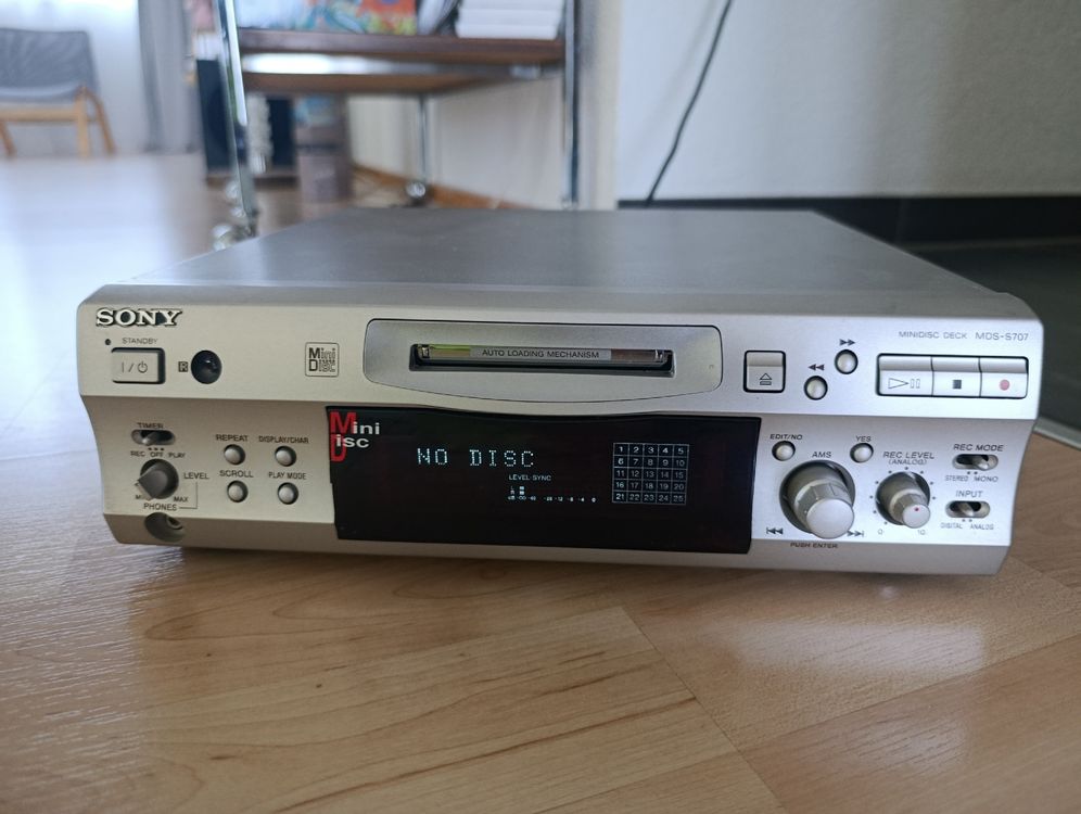 Sony MDS-S707 MiniDisc Recorder/Player, ungetestet (Defekt) in Wil SG ...
