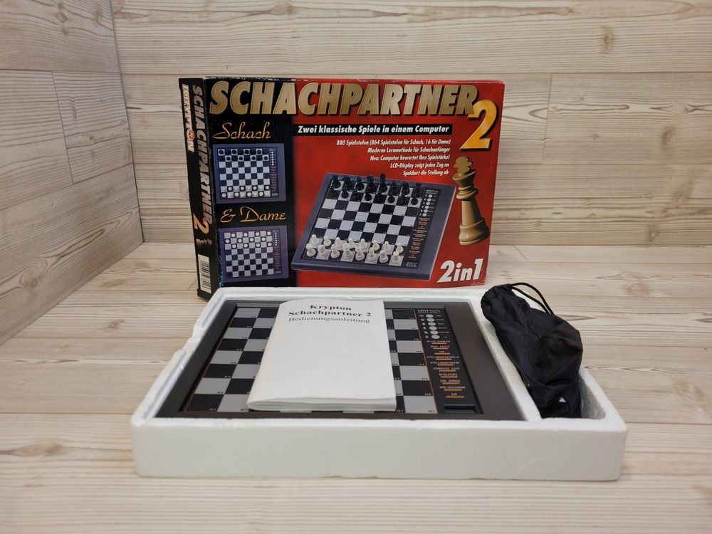 Krypton Schachpartner 2, 2 in 1 Spielset Schachcomputer (Gebraucht) in ...