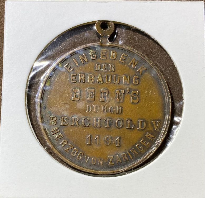 BERN 1891 GRÜNDUNGSFEIER BERCHTOLD V HERZOG v ZARINGEN SS ## (Gebraucht) in Trübbach für CHF 44 ...