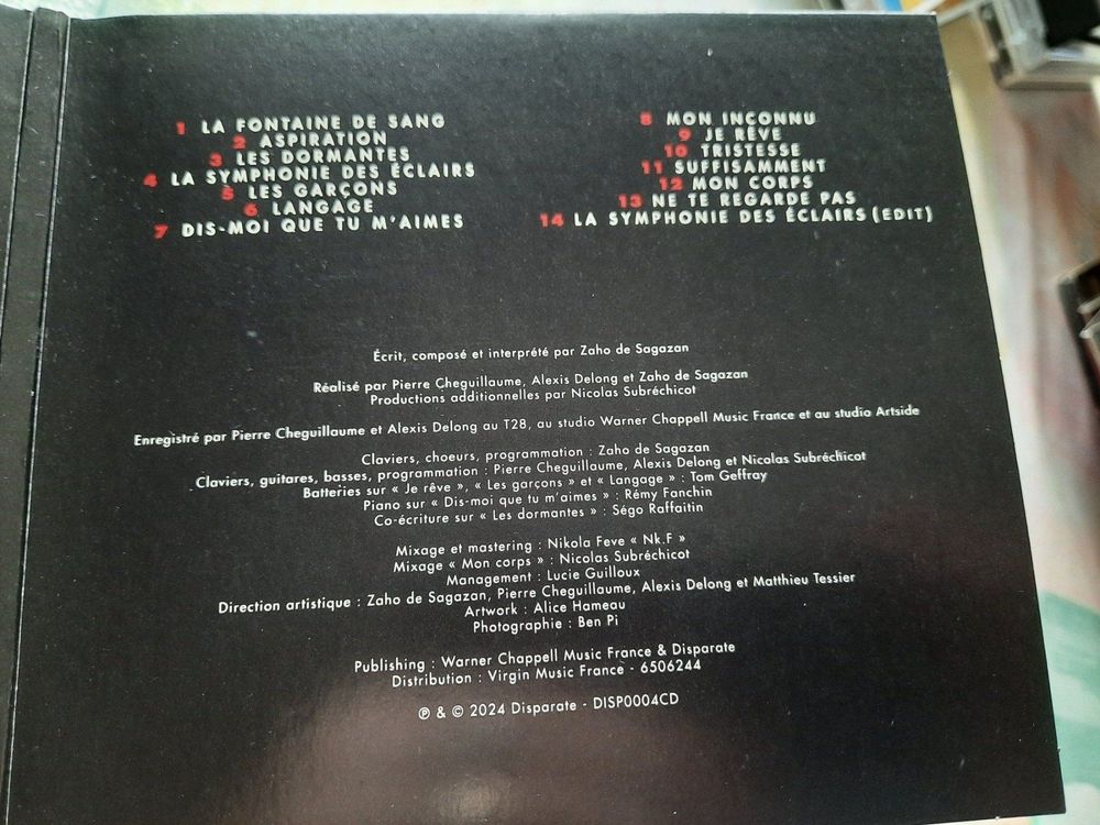 Cd Zaho De Sagazan - La symphonie des éclairs ( 2023 ) | Acheter sur ...