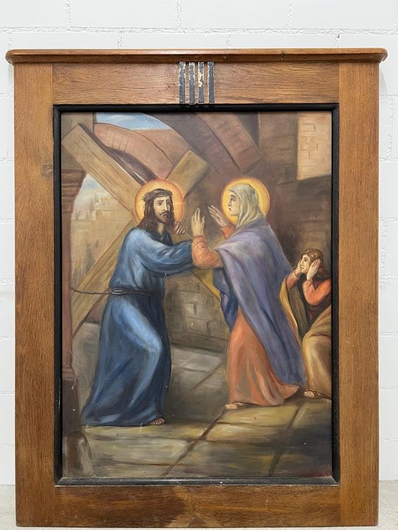 Antike Grosse Heilige Kreuzigung Gemälde Aus Kloster Nachlas (Gebraucht) in Neuhausen am ...