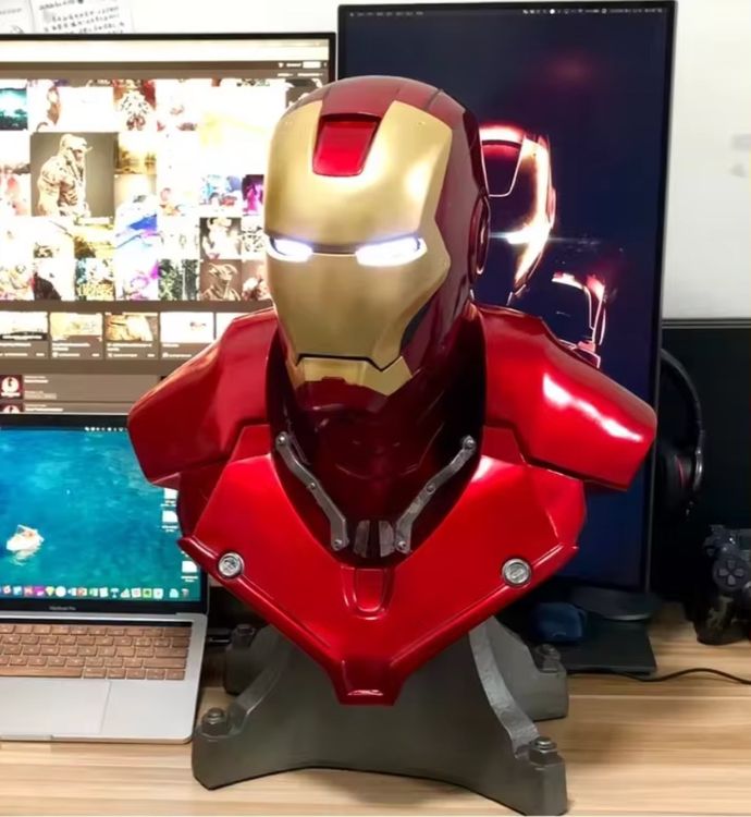 Life Size Ironman Statue 55cm 10kilo mit Beleuchtung (Neu (gemäss ...