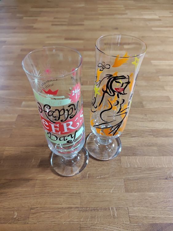 Zwei Ritzenhoff Trinkgläser (Happy Beer's Day + Lucky Devil) (Gebraucht ...