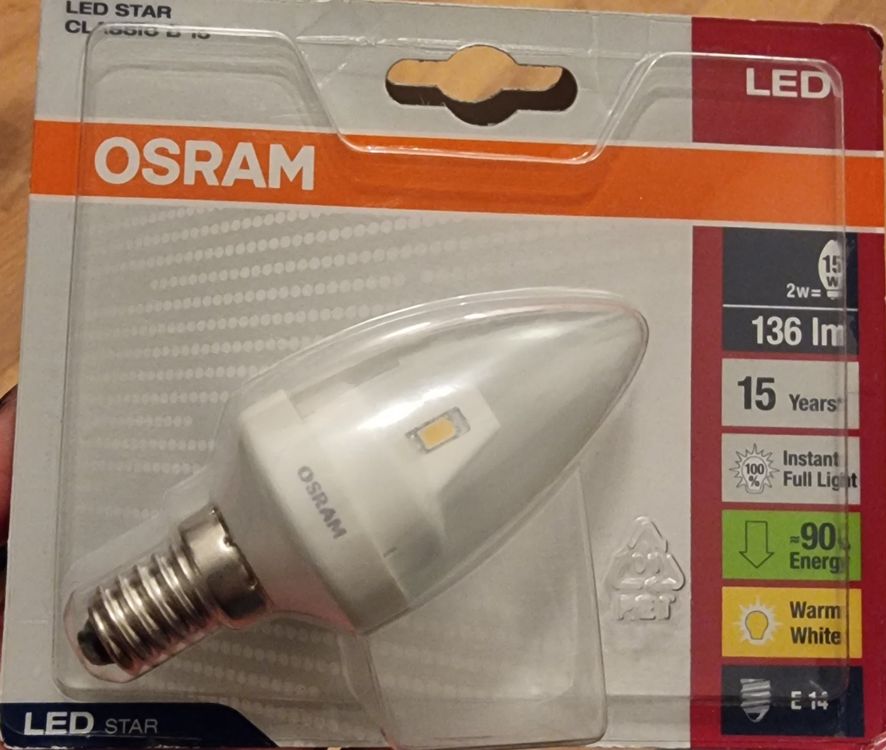 OSRAM LED STAR CLASSIC B15 | Kaufen auf Ricardo