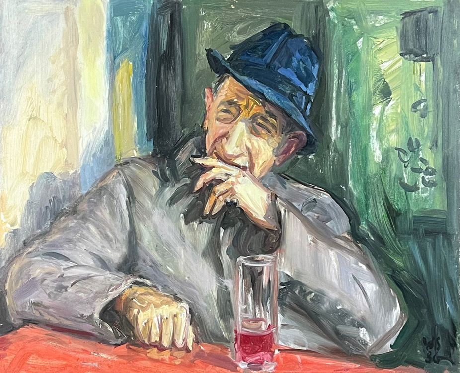 Walter Sautter. Porträt des Künstlers Rudolf Zender, 1986 (Gebraucht ...