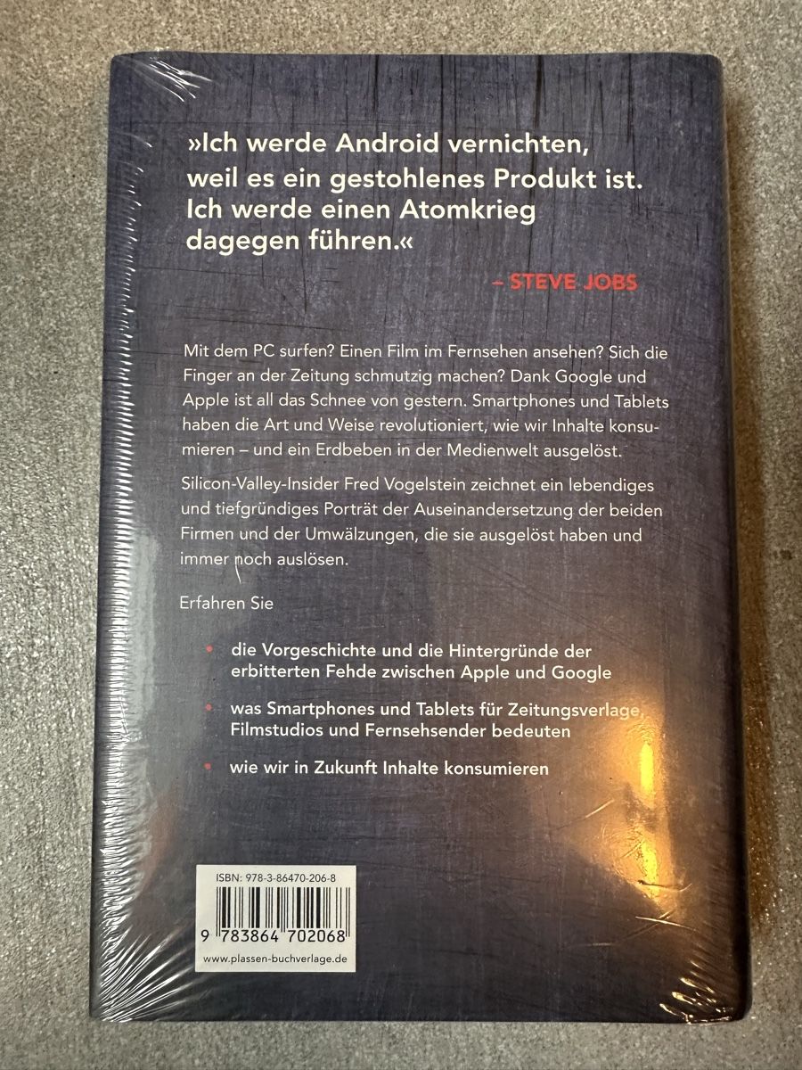 Google vs. Apple - Buch von Fred Vogelstein NEU und OVP (Neu und ...