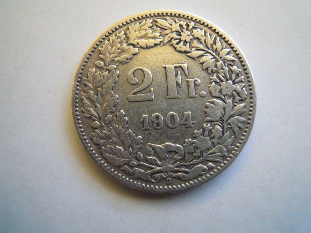 2 Fr. 1904 silber (Gebraucht) in Kriegstetten für CHF 8.1 – mit Lieferung auf Ricardo kaufen