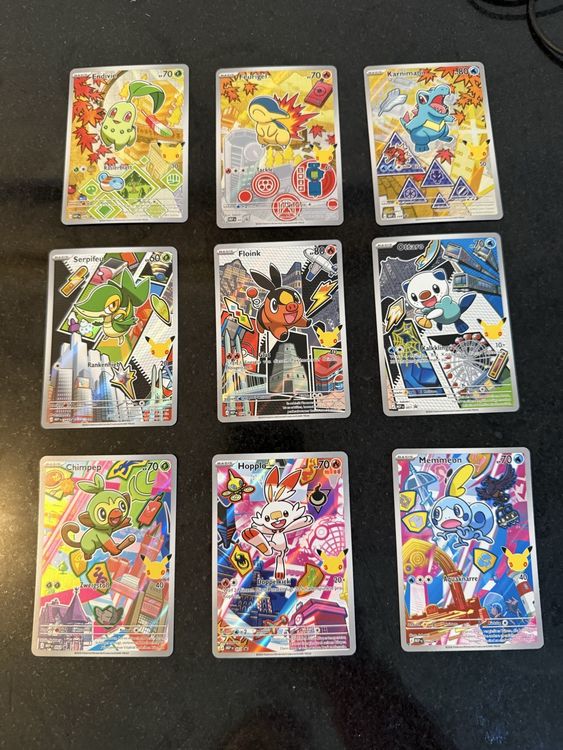 First Partner 2 Serie Pokemon 9er Set ,frisch gezogen (Neu (gemäss ...