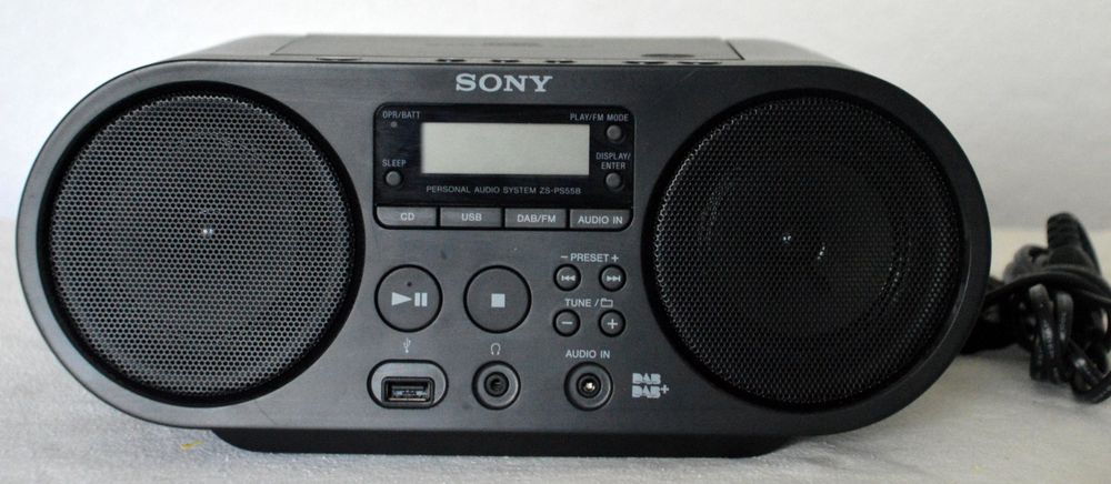 Boombox Sony ZS-PS55B Radio DAB+ / CD / FM / USB / Aux In (Gebraucht) in Collonges für CHF 50 ...