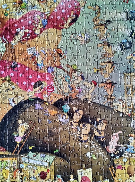 Comic-Puzzle 1000teilig, INSTA-GIRL'S LIFE von Marino Degano (Gebraucht ...