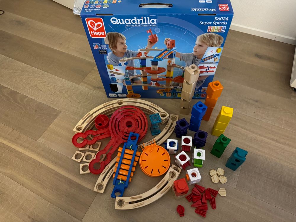 Quadrilla Kugellbahn - „Super Spiralburg“ in Originalverp. | Kaufen auf ...