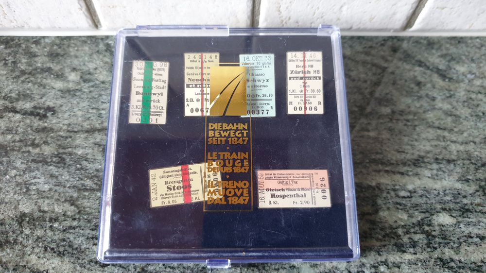 SBB/CFF/FFS PIN's BILLET BIGLETTI TICKET SET LIMITIERT (Gebraucht) in ...