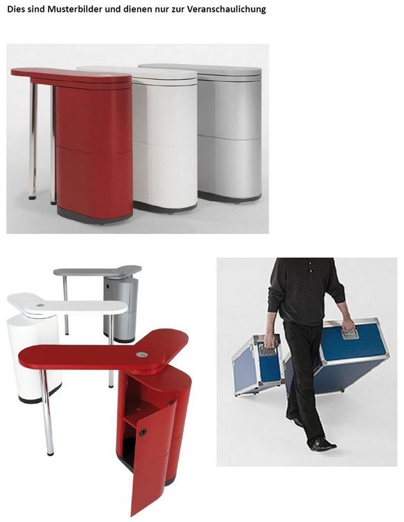 rote Messetheke PENTA-LOOOP® – mobil und funktional (Gebraucht) in Zug für CHF 16 – nur Abholung ...