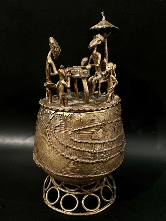 Afrikanische Kuduo Tribal Ashanti Bronze Vase | Kaufen auf Ricardo