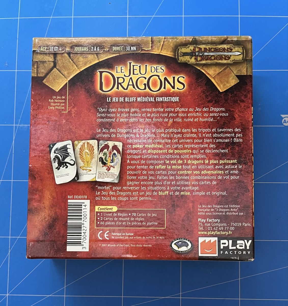 Dungeons & Dragoms - Jeu de Dragons / 3 Dragons Ante (Neuf (Voir ...