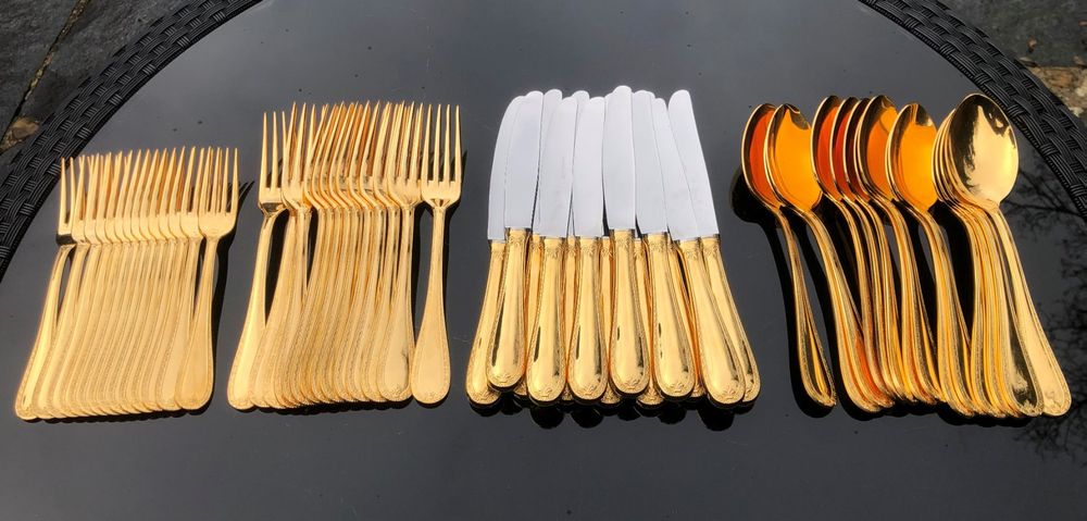 BMF Besteck-Set, 55-teilig, hartglanzvergoldet | Kaufen auf Ricardo