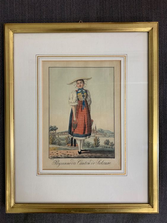 Kupferstich Solothurner Trachten Lang 1810 | Kaufen auf Ricardo