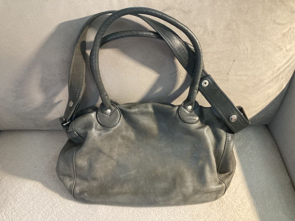 Tasche Camarade gross, nabuk grau von Fiona Losinger (Gebraucht) in ...