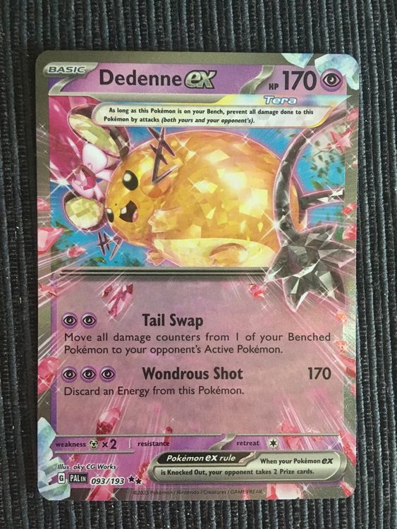 Pokemon Paldea Evolved Dedenne EX Art Rare ENG | Kaufen auf Ricardo