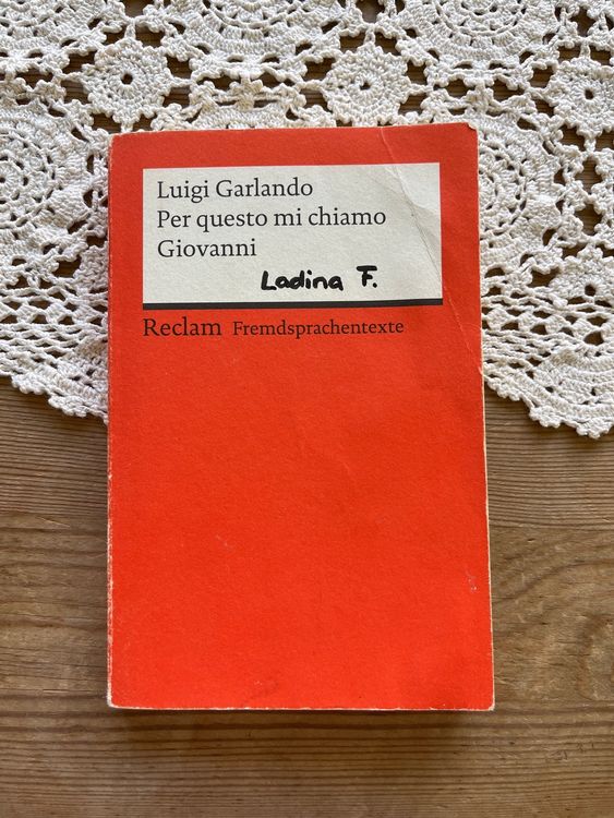 Luigi Garlando - Per questo mi chiamo Giovanni (Gebraucht) in Landquart ...