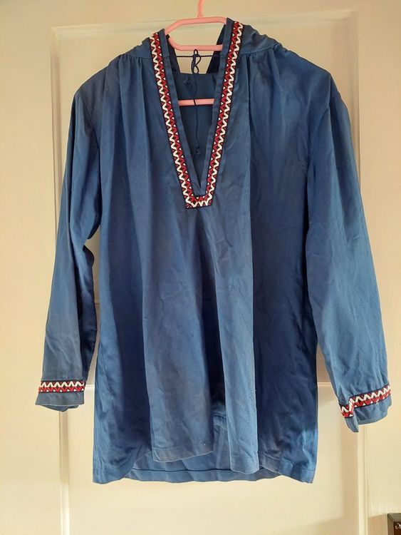 blaue Kutte mit Kapuze ca. Gr. 40 oder 164 | Kaufen auf Ricardo
