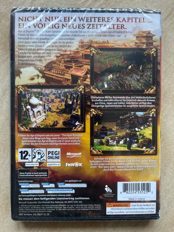 Jeu Age Of Empires Iii The Asian Dynasties Pour Pc Sealed Kaufen Auf