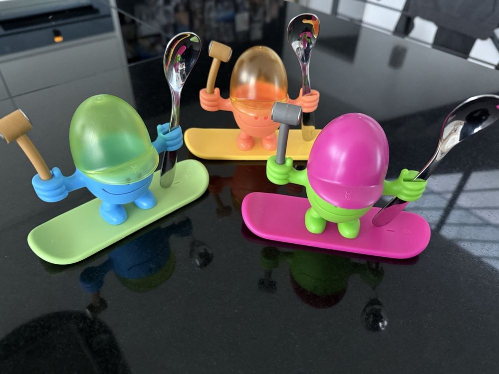 WMF Eierbecher McEgg mit Löffel 3 Stück (Gebraucht) in Volketswil für ...