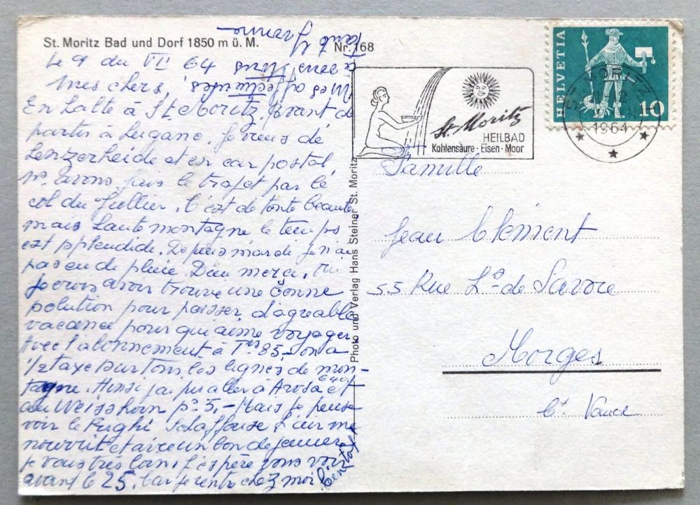 St. Moritz Bad und dorf 1850 m ü.M. (Gebraucht) in Fétigny für CHF 1 ...