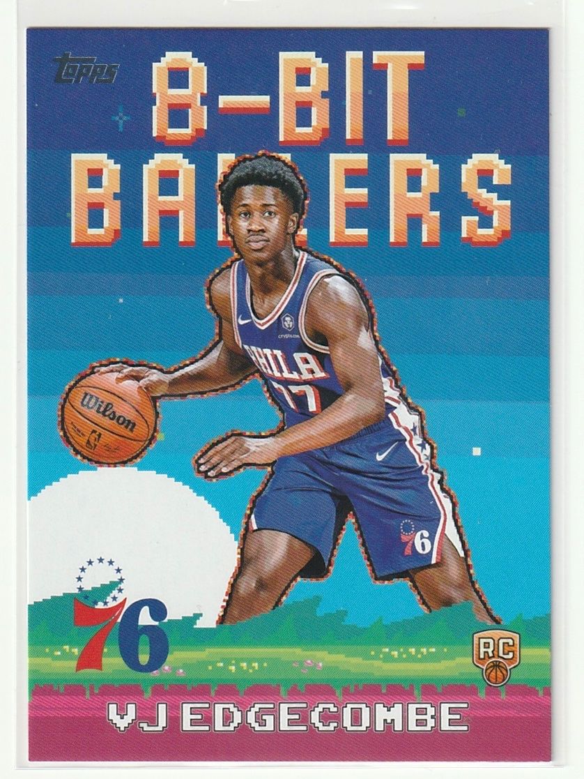 2025/26 Topps Flagship Basketball VJ Edgecombe 8 Bit Ballers (Neu ...