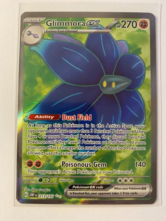 Pokemon Glimmora EX 213/197 Obsidian Flames EN (Neu (gemäss ...