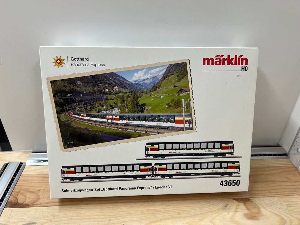 Märklin 43650 Schnellzugwagen-Set Gotthard Panorama Express | Kaufen auf Ricardo
