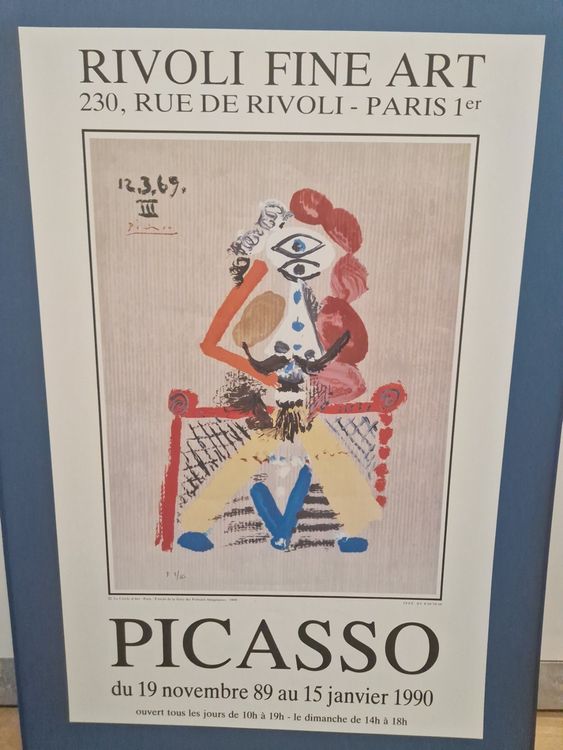 Pablo Picasso Lithographie F8/250 Rivoli Fine Art 1989 (Gebraucht) in Zürich für CHF 80 – mit ...