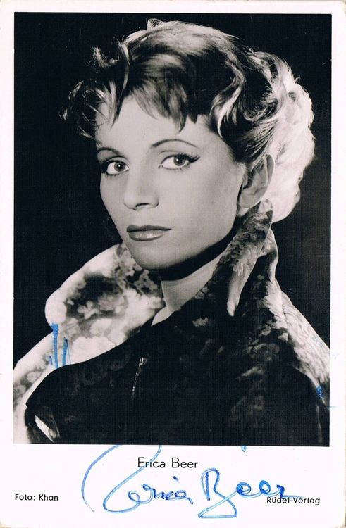 Erica Beer 1925-2013 Autogramm signiert Vintage Foto 9x14cm (Gebraucht ...