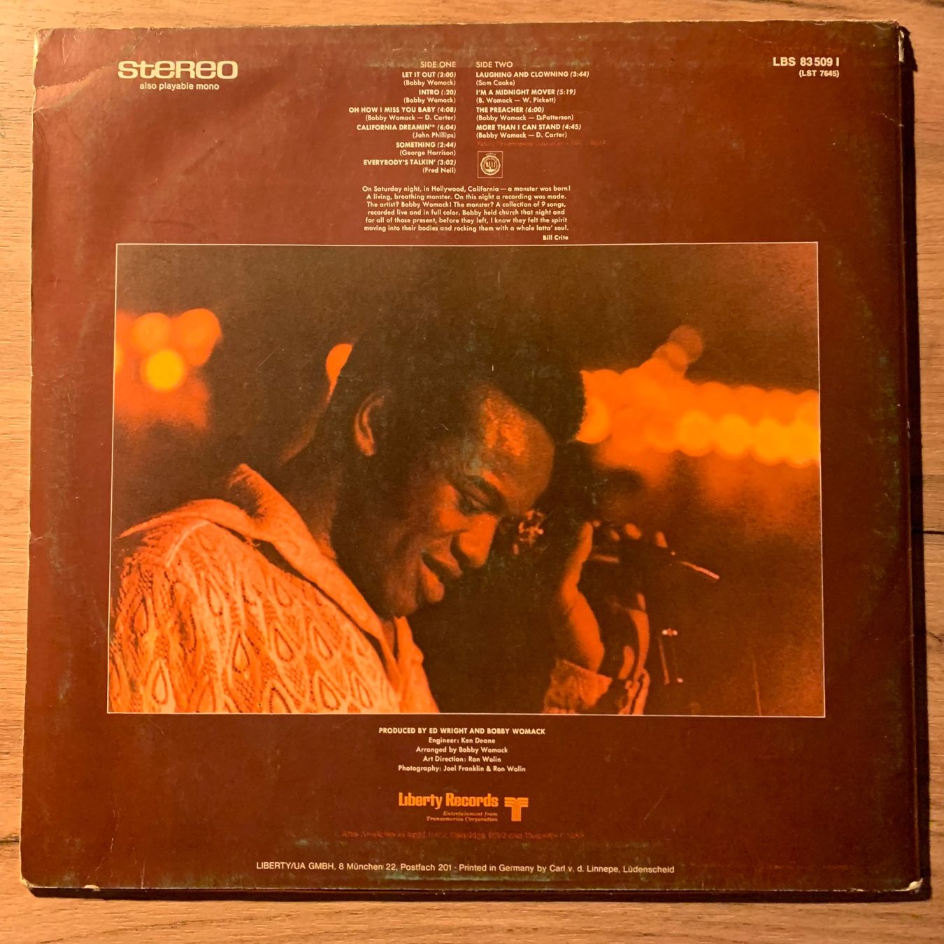 BOBBY WOMACK – THE WOMACK "LIVE"...OG GER 1970...VG/VG (D'occasion) à ...