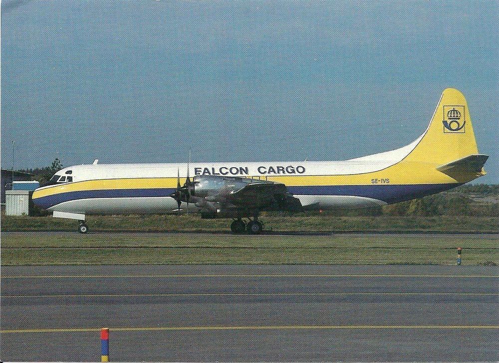 Falcon Cargo Lockheed Electra L-188 SE-IVS | Kaufen auf Ricardo