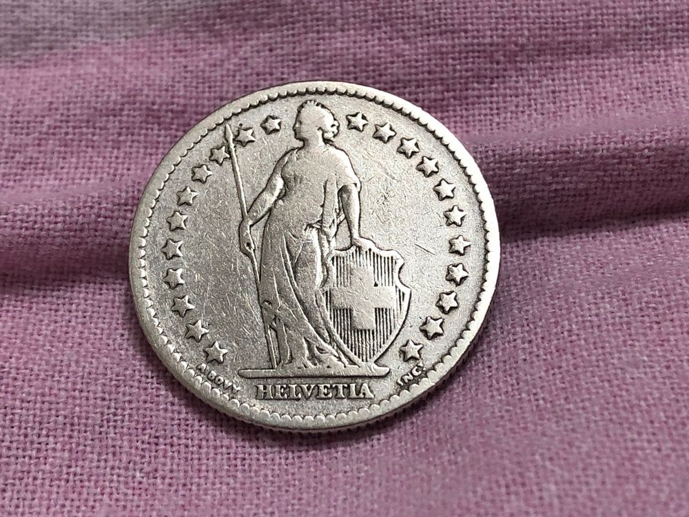 Schweiz 2 Franken 1874 Silber Rar (Gebraucht) in Flumenthal für CHF 14 – mit Lieferung auf ...