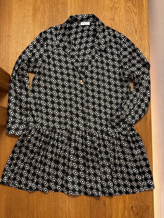 SANDRO iconic monogram Kleid in schwarz M-L aktuell und chic (Neu ...