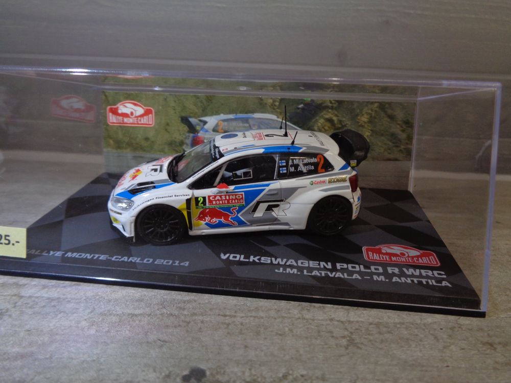 Altaya 1:43 VW Polo R WRC Rallye Monte Carlo 2014 Latvala (Neu und ...