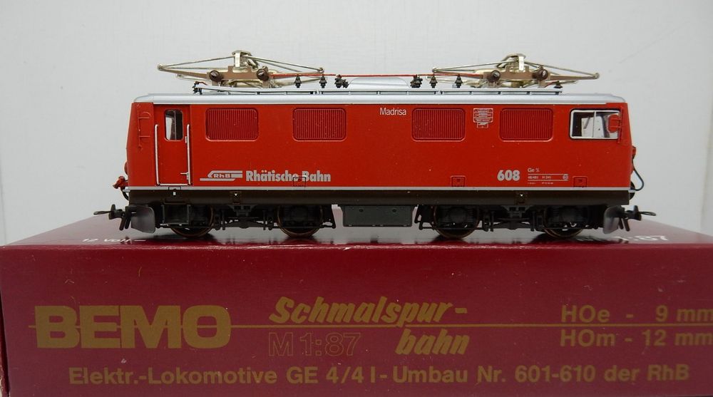 Hom- Bemo - RhB "Rhätische Bahn" - Loc Ge 4/4 I 608 Madrisa | Kaufen auf Ricardo