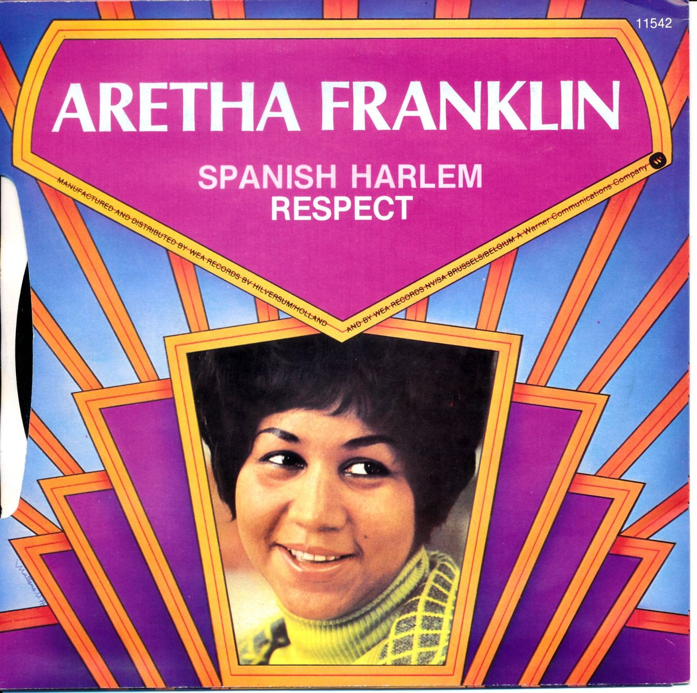 ARETHA FRANKLIN - SPANISH HARLEM/RESPECT (7'' Vinyl Sgl VG+) (Gebraucht ...