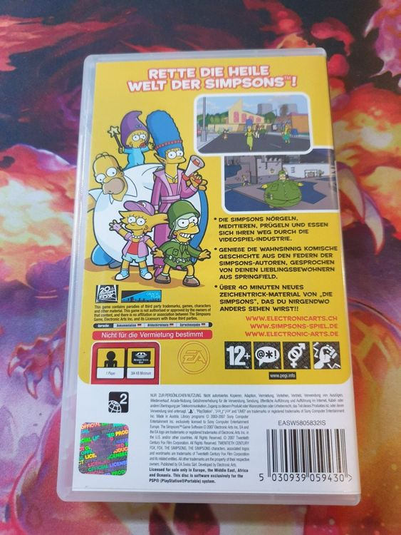 Die Simpsons Das Spiel PSP | Kaufen auf Ricardo