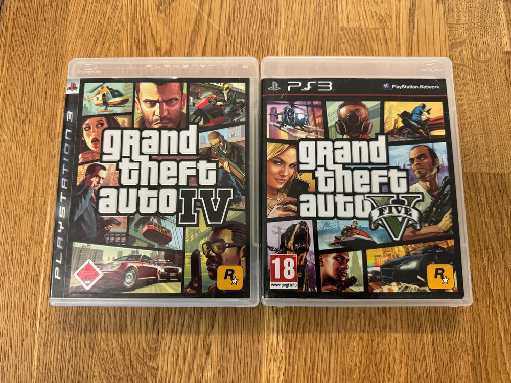 PS3 GTA Paket – Grand Theft Auto IV & GTA V (Gebraucht) in Niederwil SO ...