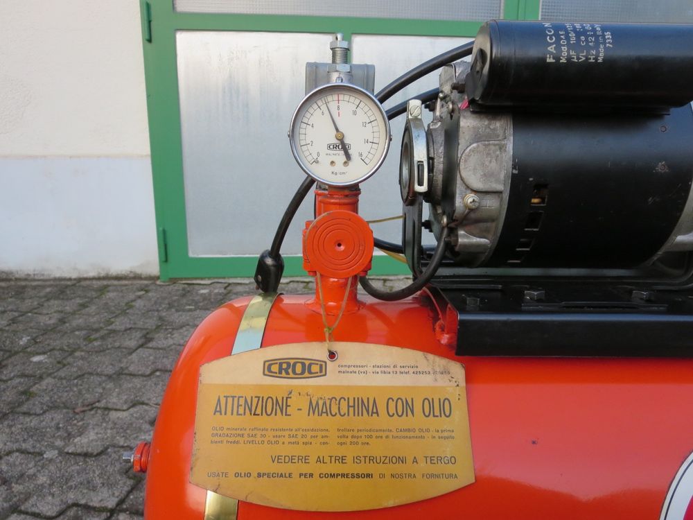 Kompressor CROCI Industrie 50 Liter mit 240 Volt Motor (Defekt) in ...