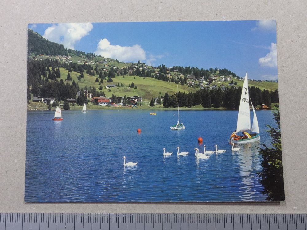 Lenzerheide Valbella, Boot, Segelboot, Schwäne, 1982 | Kaufen auf Ricardo